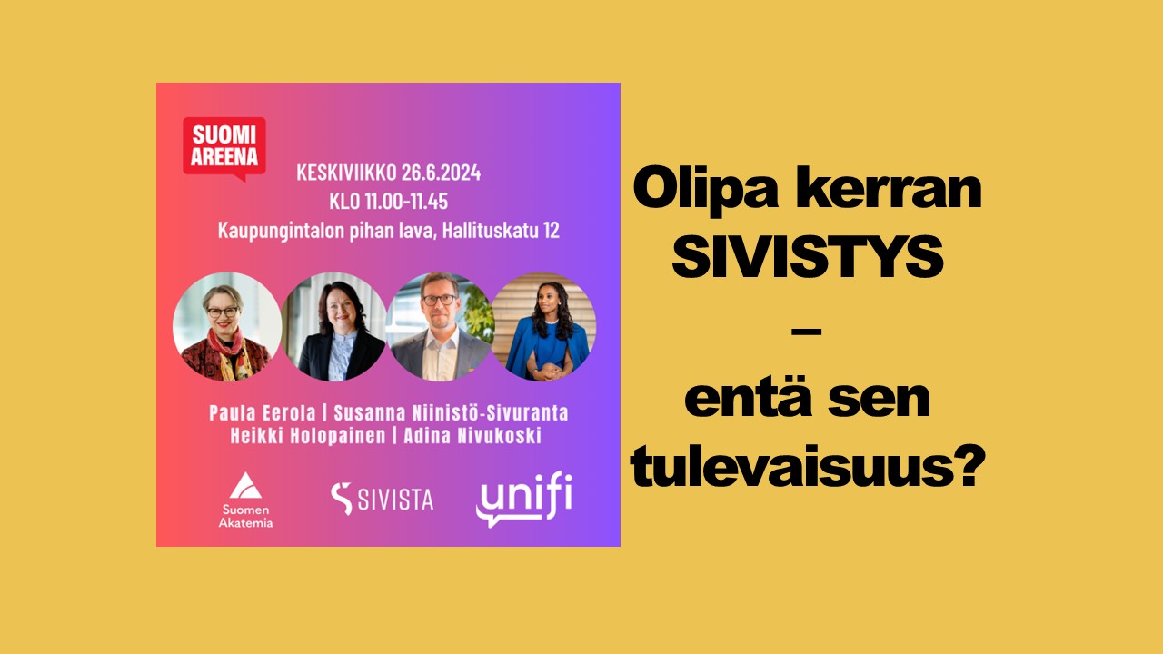 Sivistystä ei saa pitää itsestäänselvyytenä - sivistysyhteiskunnan ...